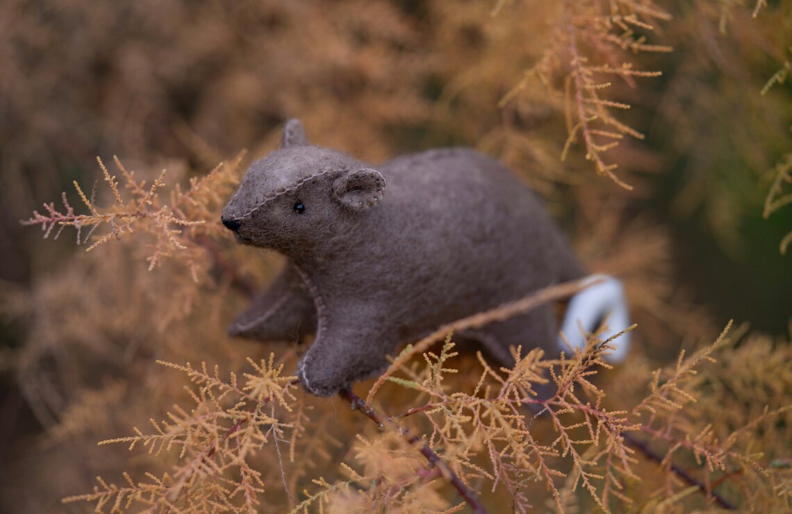 Felt Australian Ringtailed Possum Sewing Pattern PDF - Handmade Felt ...