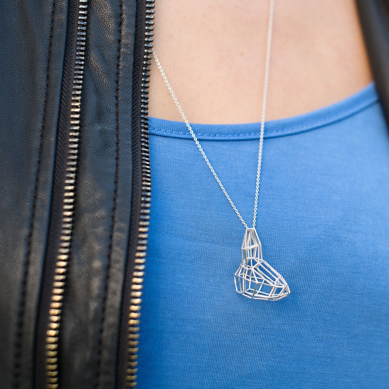 SILVER RABBIT SMALL / Silver Pendant and Silver Chain - Etsy