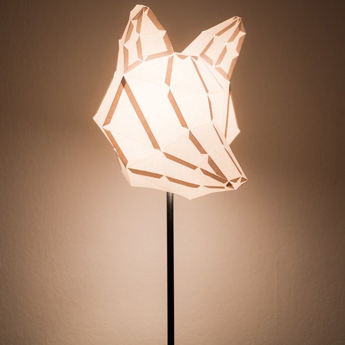 FOX MEDIUM / Do It Yourself Paper Lamp Shade - Etsy