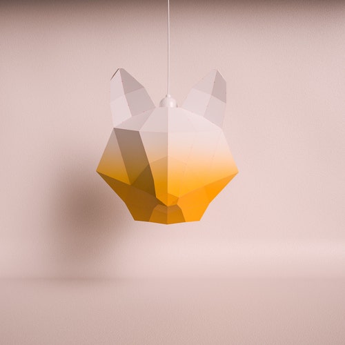 FOX MEDIUM / Do It Yourself Paper Lamp Shade - Etsy