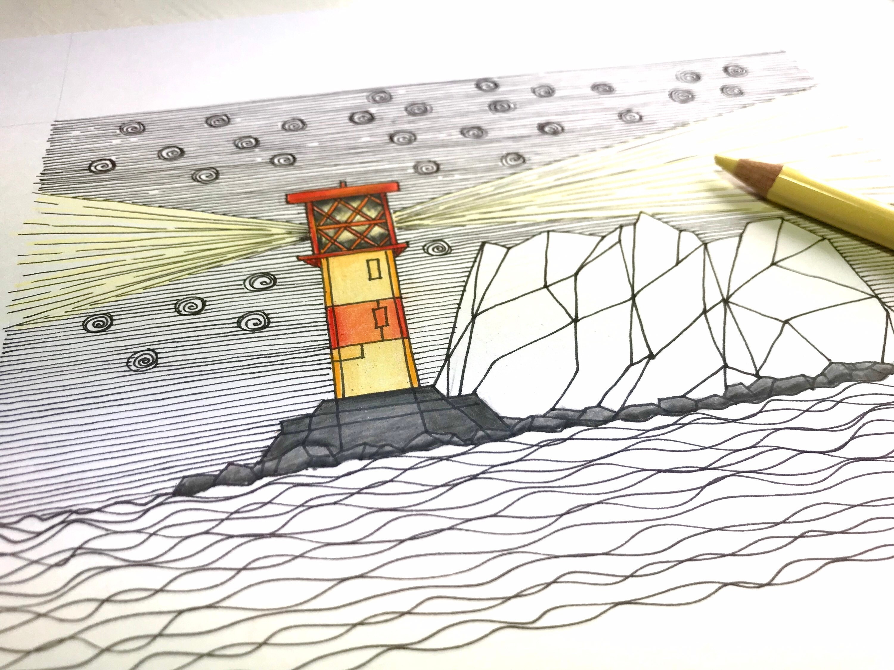 Isle of Wight ART PRINT, the Needles Lighthouse, Iow Artwork, Print of ...