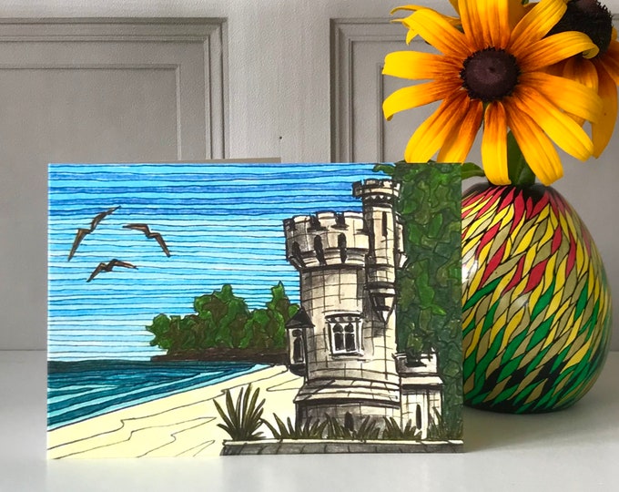 Isle of Wight Greetings Card, Appley Tower Ryde, Isle of Wight Original ...