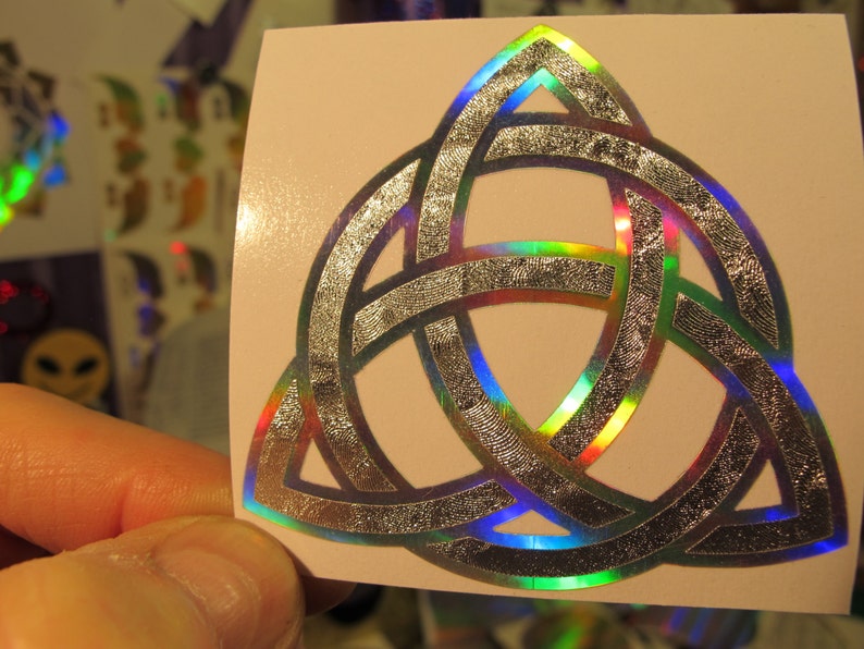 Celtic Trinity Knot. Triquetra. Sticker. Goddess Edition. Wee 2.5" Size ...