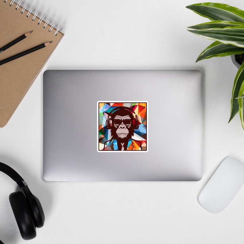 Monkey in A Suit - Sticker - Etsy