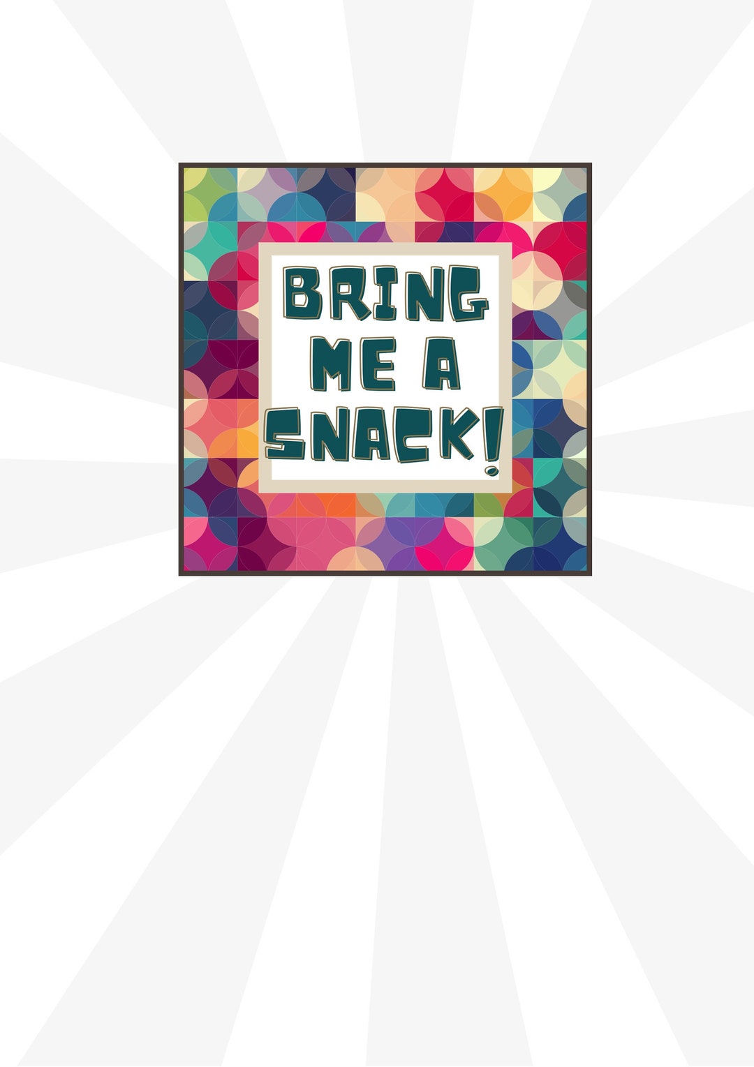 Bring Me A Snack! - Sticker - Etsy