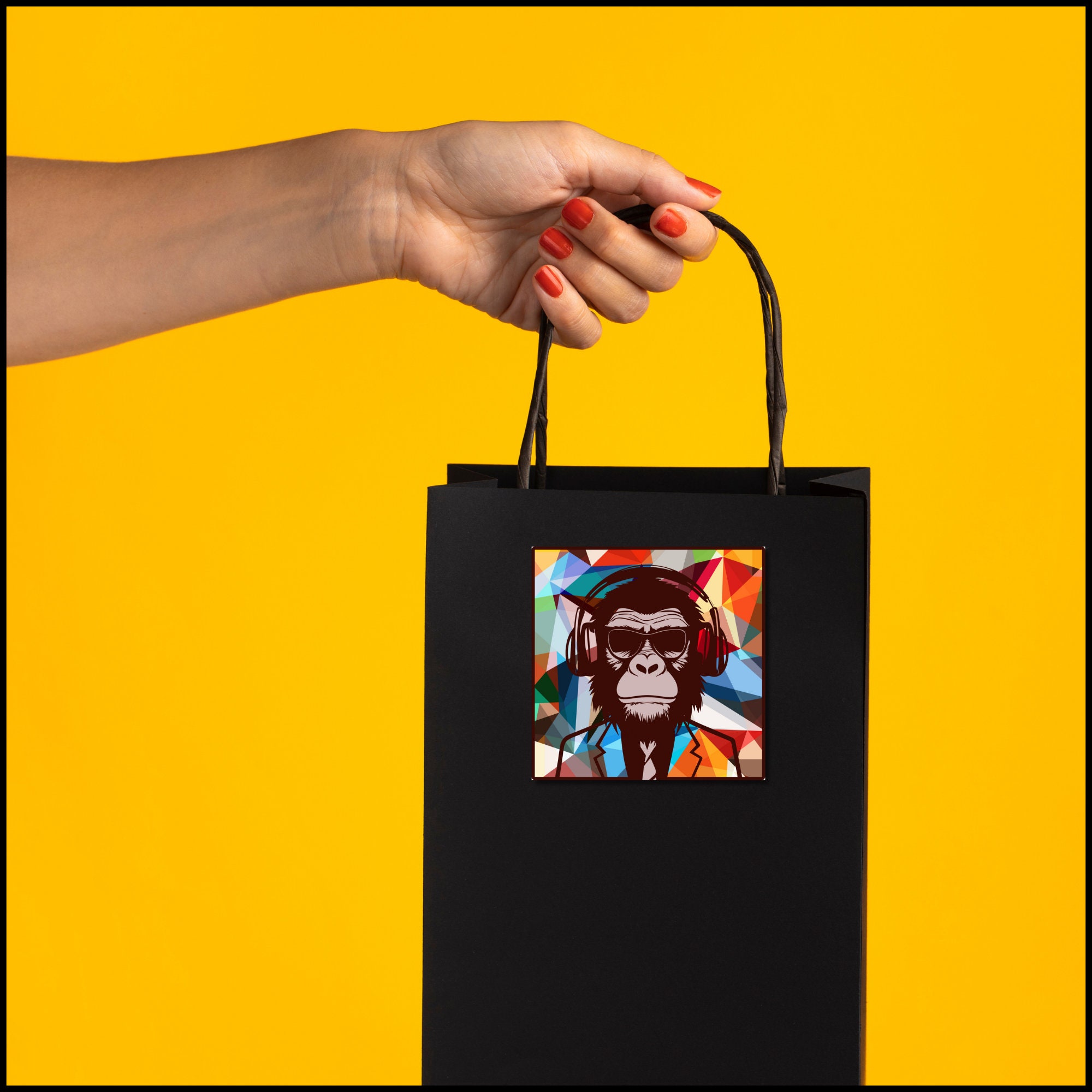 Monkey in A Suit - Sticker - Etsy