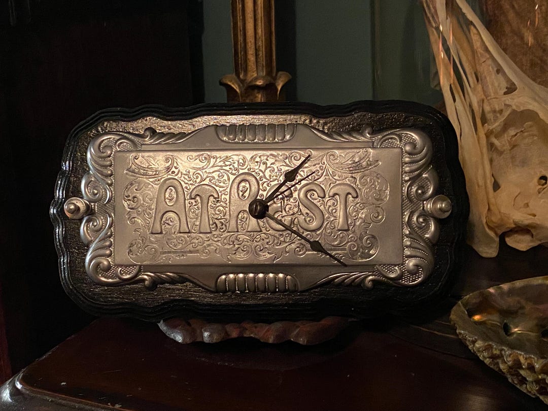 Victorian Casket Plaque at Rest Wall Clock - Etsy