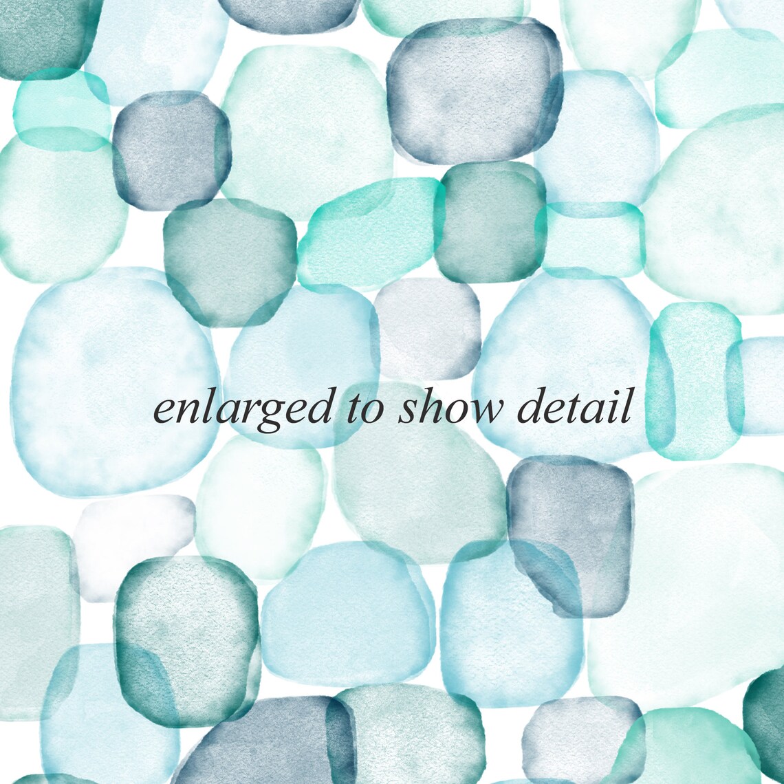 Sea Glass Pieces Watercolor Printable Wall Art // Downloadable Print ...
