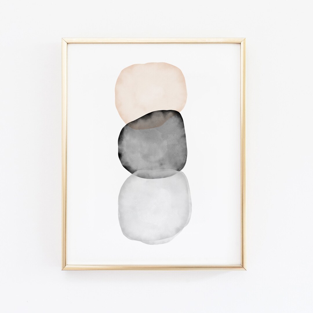 Neutral Abstract Shapes - Printable Wall Art // Downloadable Print ...