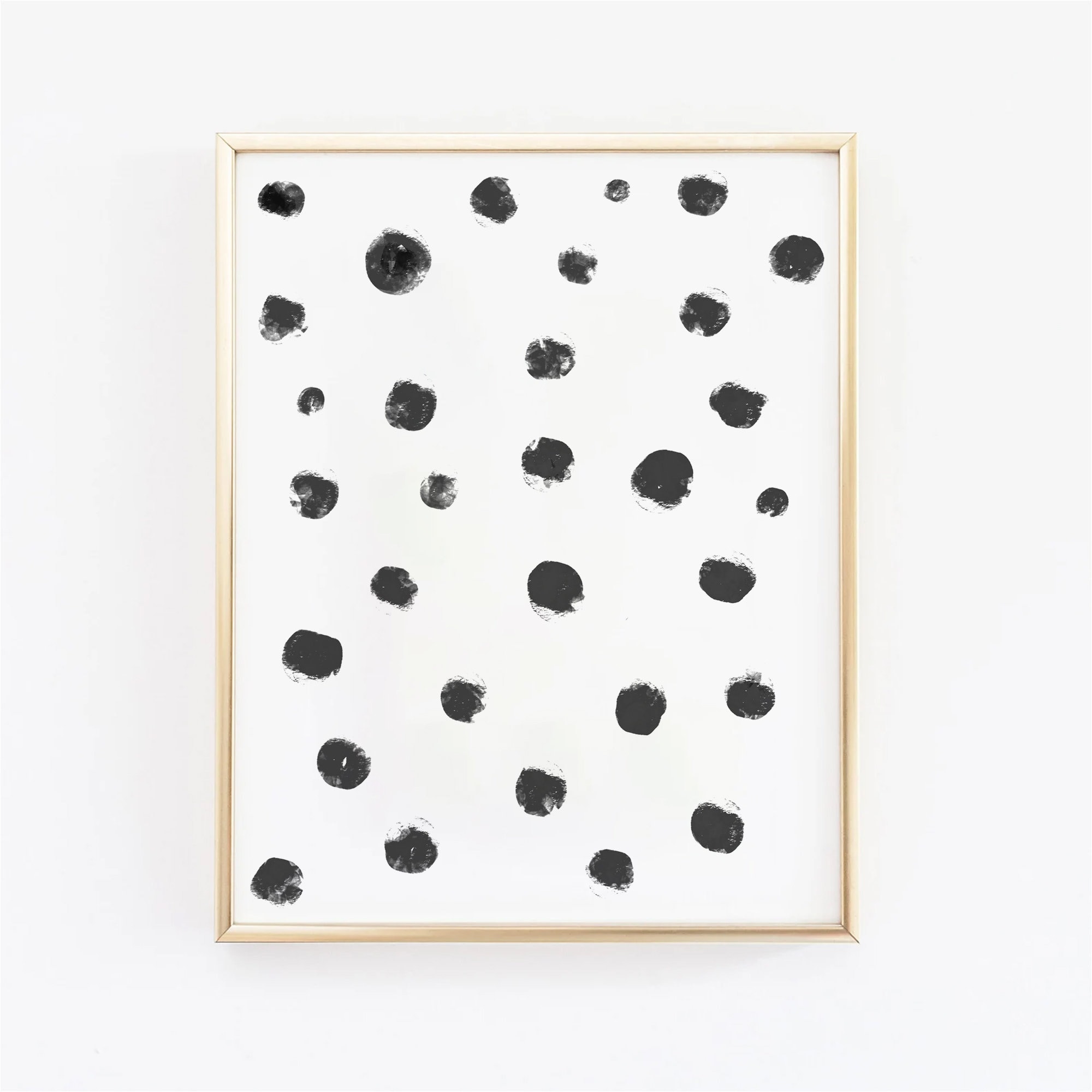 Black and White Painted Smudge Spots - Printable Wall Art ...