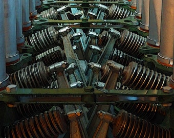 Aircraft Engine Art | Etsy