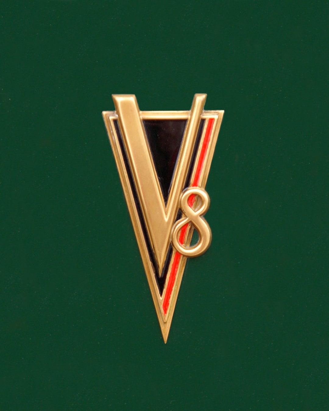 Vintage V8 Badge - Fine Art Photo - Etsy