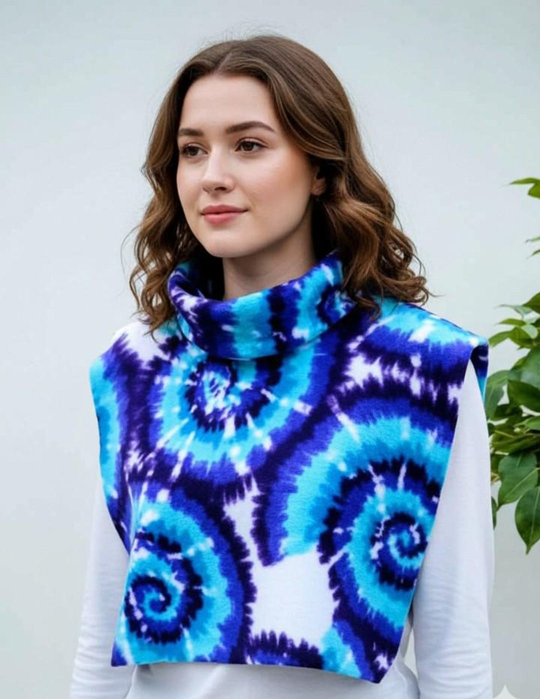 Dickey Fleece Neck Cowl Turtleneck Fake Sweater Knitted - Etsy
