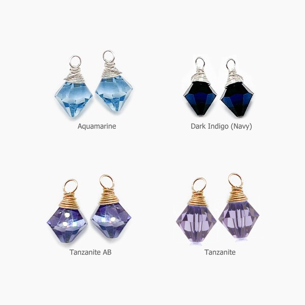 Wire Crystal Earrings - Etsy