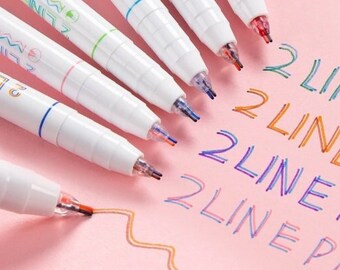 Double Line Pen Set - Etsy