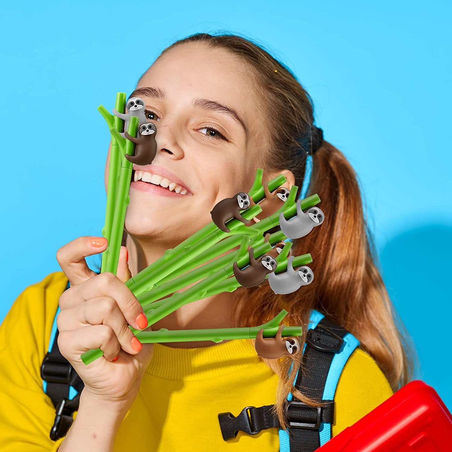 CUTE SLOTH PENS 3pc/set Kawaii Jungle Animals Lover Gifts Women Girl ...