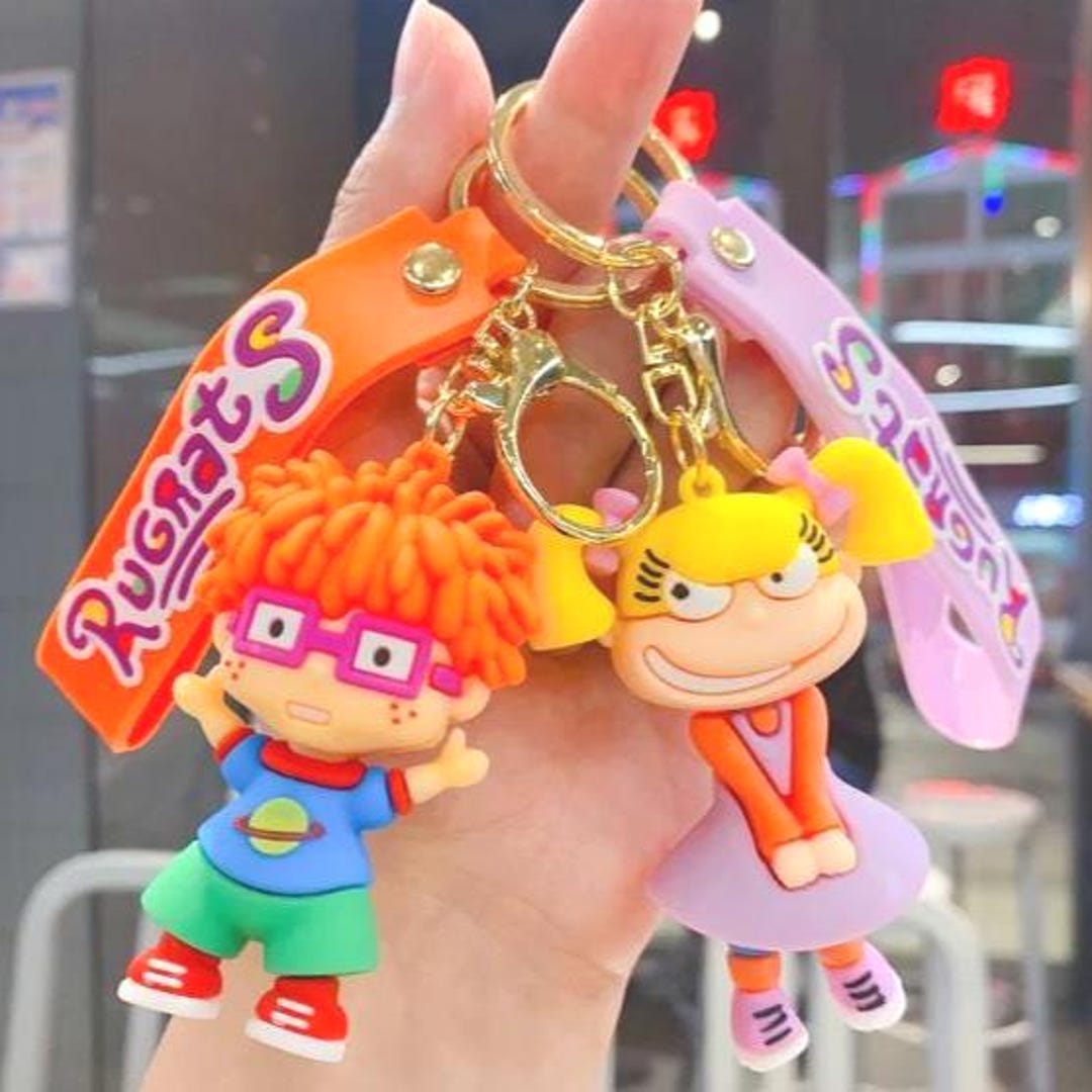 CUTE RUGRATS KEYCHAIN Nostalgic 90s Cute Key Chain Holder Anime Key ...