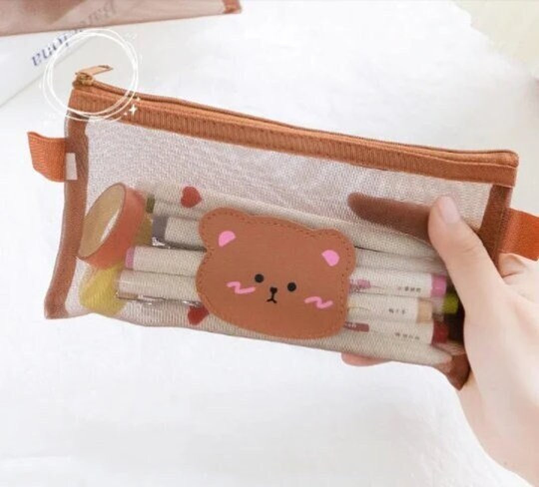 PENCIL CASE CUTE Koko Bear Pen Holder Make up Pouch Gifts - Etsy