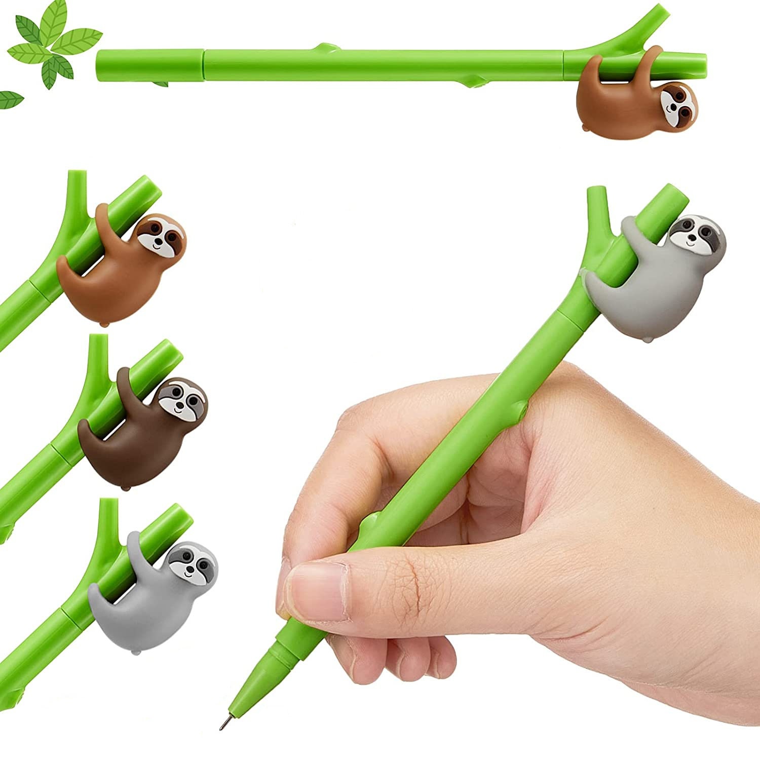 CUTE SLOTH PENS 3pc/set Kawaii Jungle Animals Lover Gifts Women Girl ...