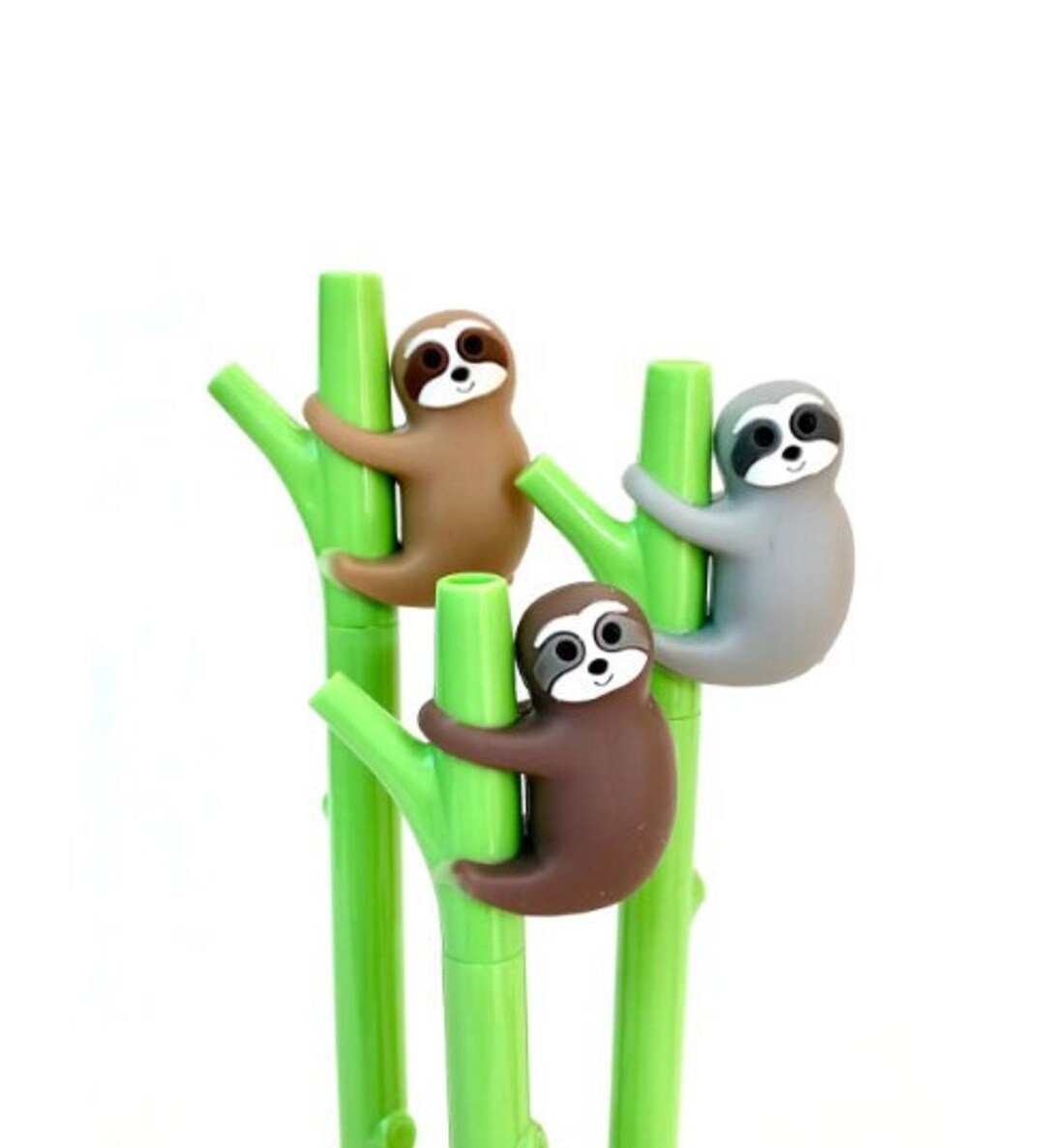 CUTE SLOTH PENS 3pc/set Kawaii Jungle Animals Lover Gifts Women Girl ...