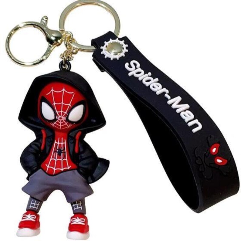 SPIDER MAN KEYCHAIN Cool Spiderman Key Chain Birthday Gift Men Teen ...