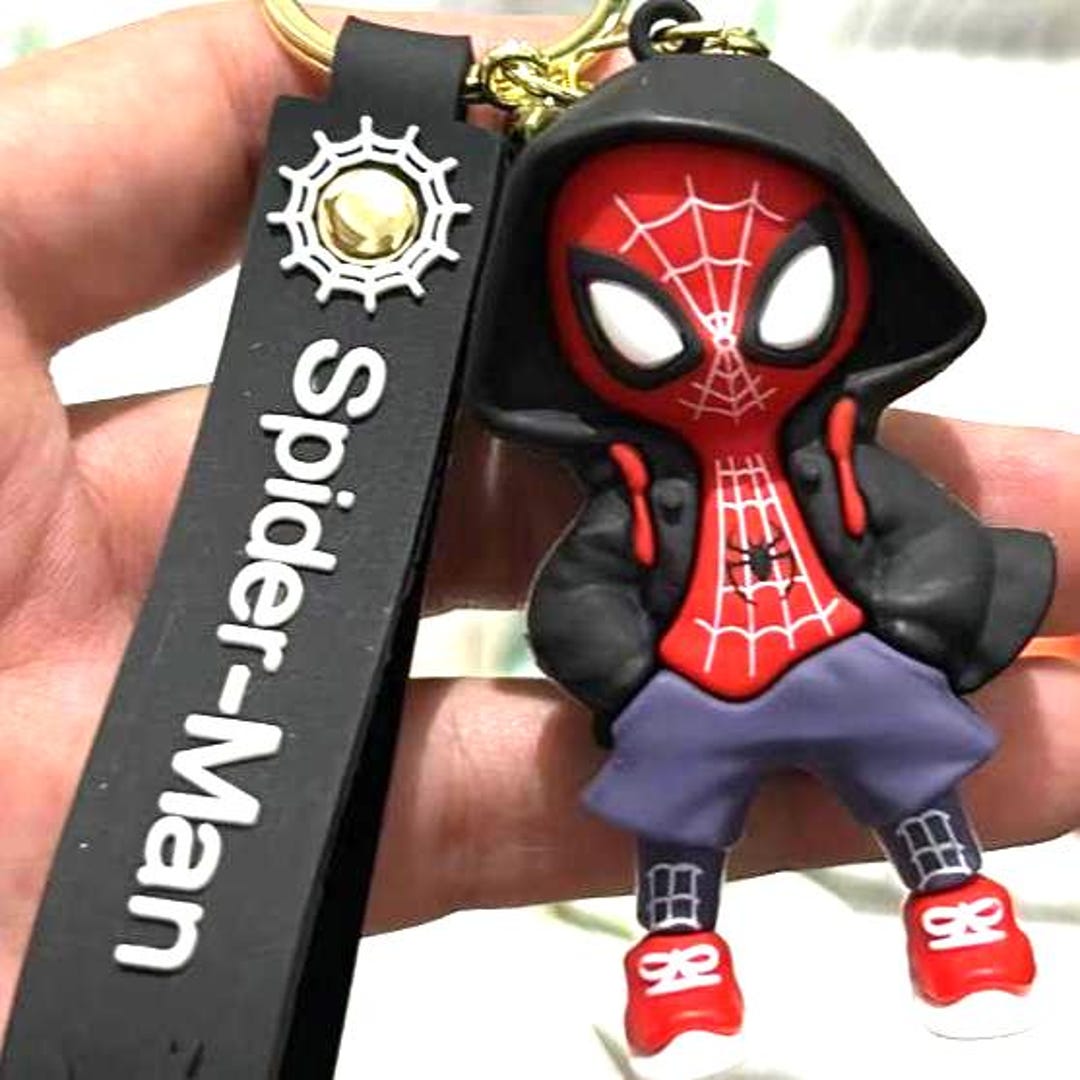 SPIDER MAN KEYCHAIN Cool Spiderman Key Chain Birthday Gift Men Teen ...