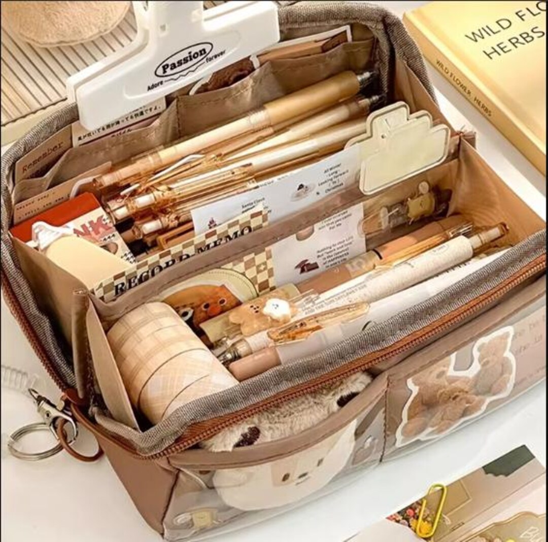 Prism Extra LARGE PEN CASE Pencil Pouch Storage Bag Makeup Organizer ...