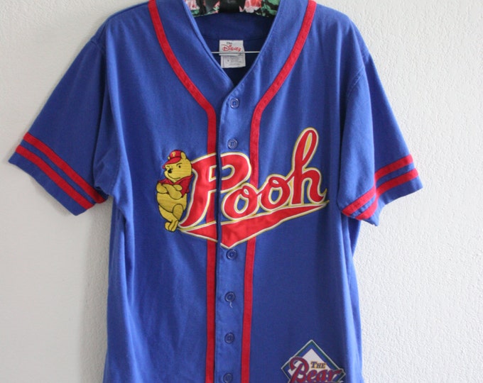 VTG 90s the Pooh Bear Blue Baseball Jersey - Etsy