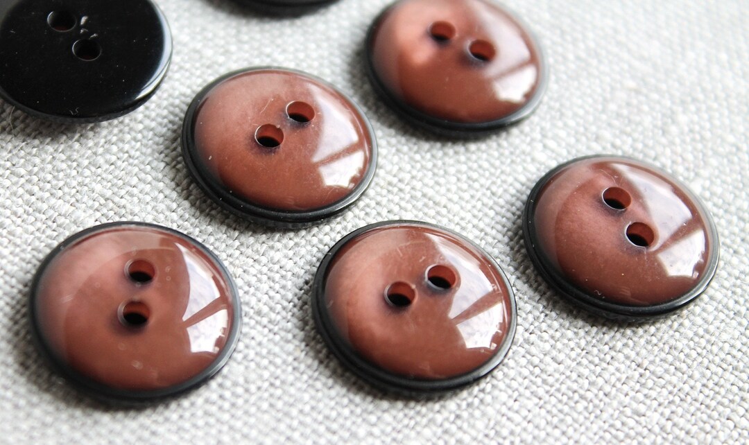 Vintage Brown Buttons - Etsy