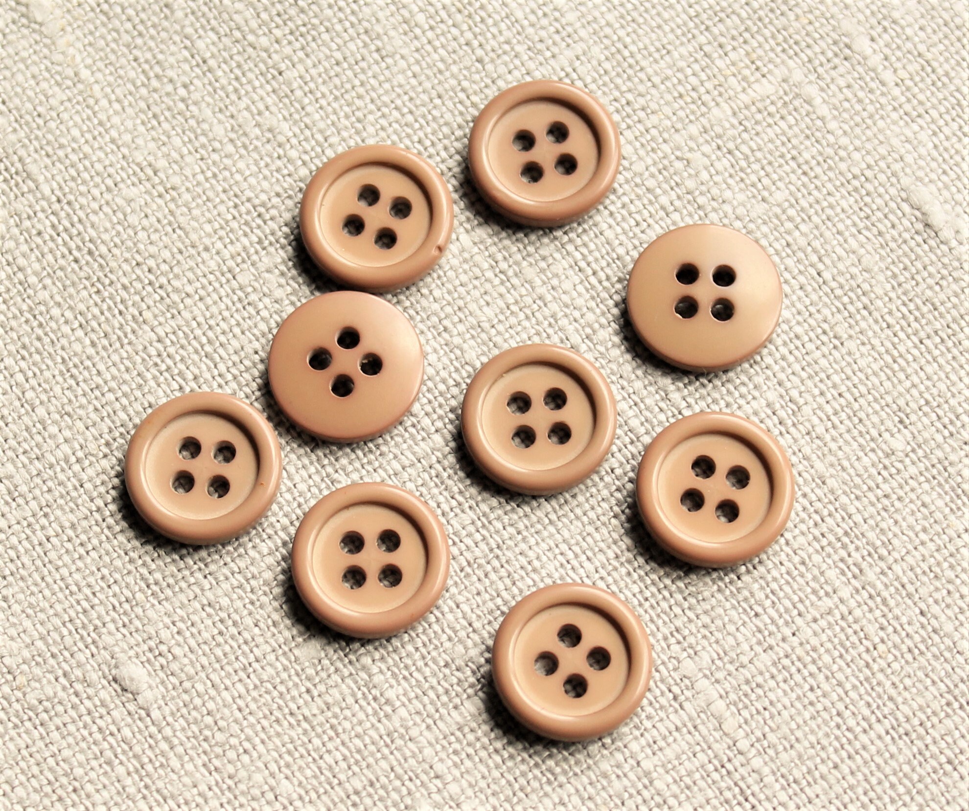 Vintage Beige Buttons From the 50's - Etsy UK
