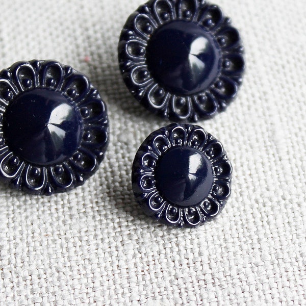 Dark Blue Buttons - Etsy UK