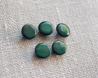 Vintage Lot of Olive Green Plastic Buttons Craft Supplies Green Buttons ...