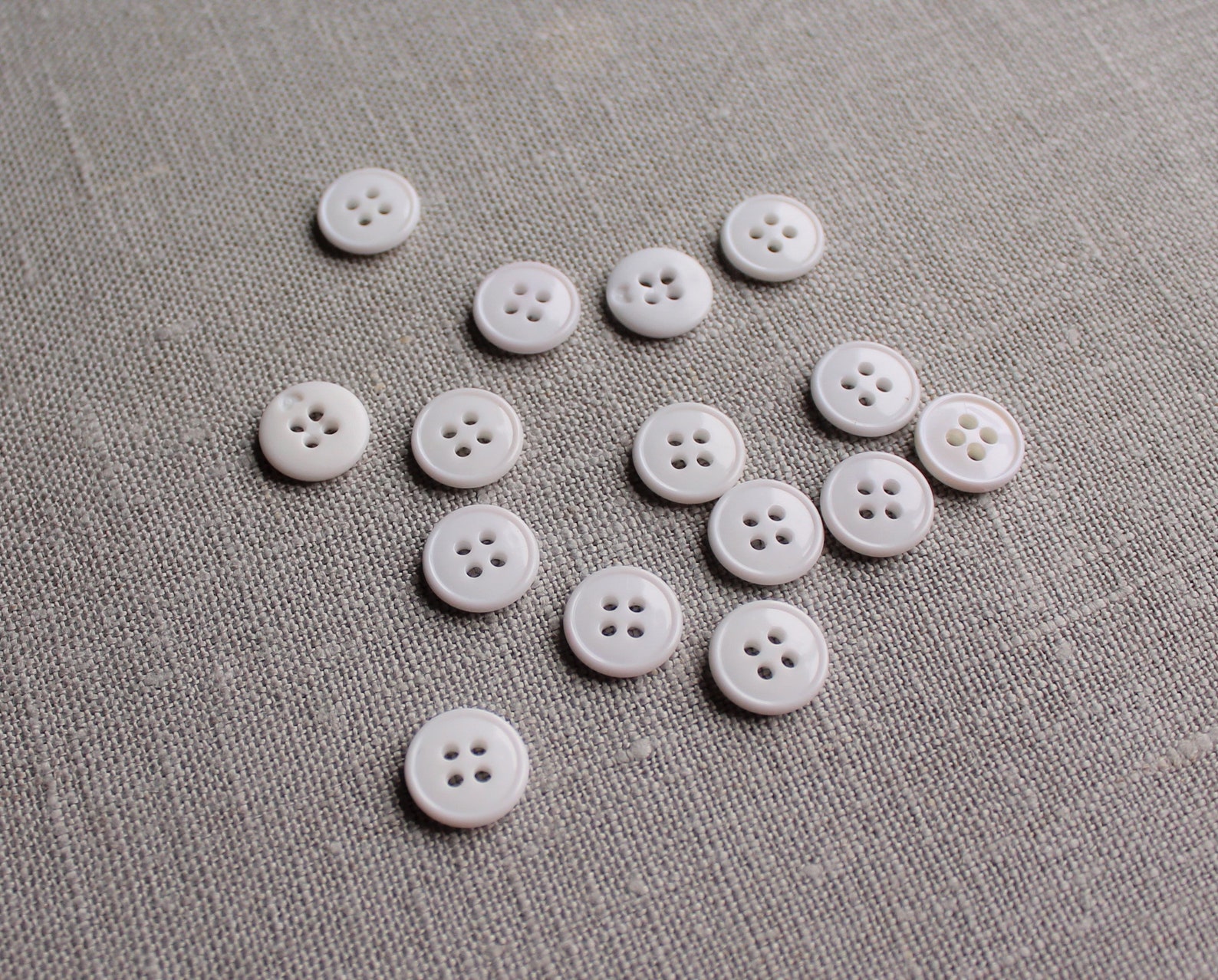 Vintage White Buttons From the 50's - Etsy
