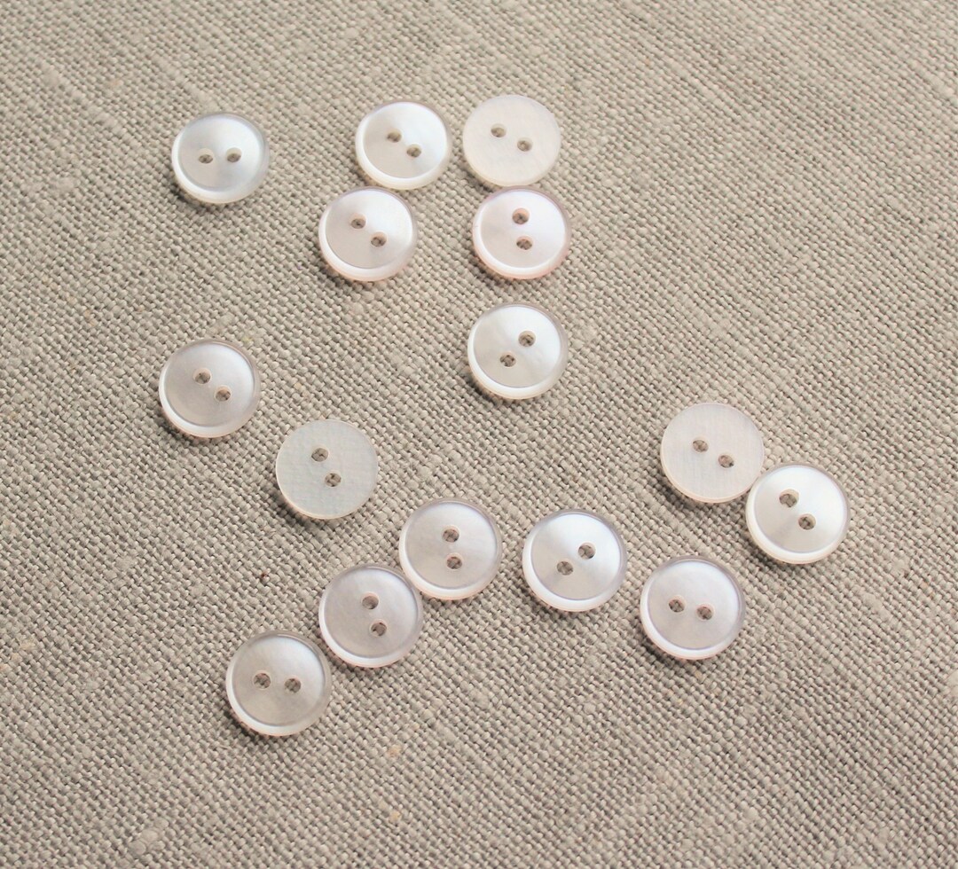 Vintage Small White Buttons From the 50's - Etsy