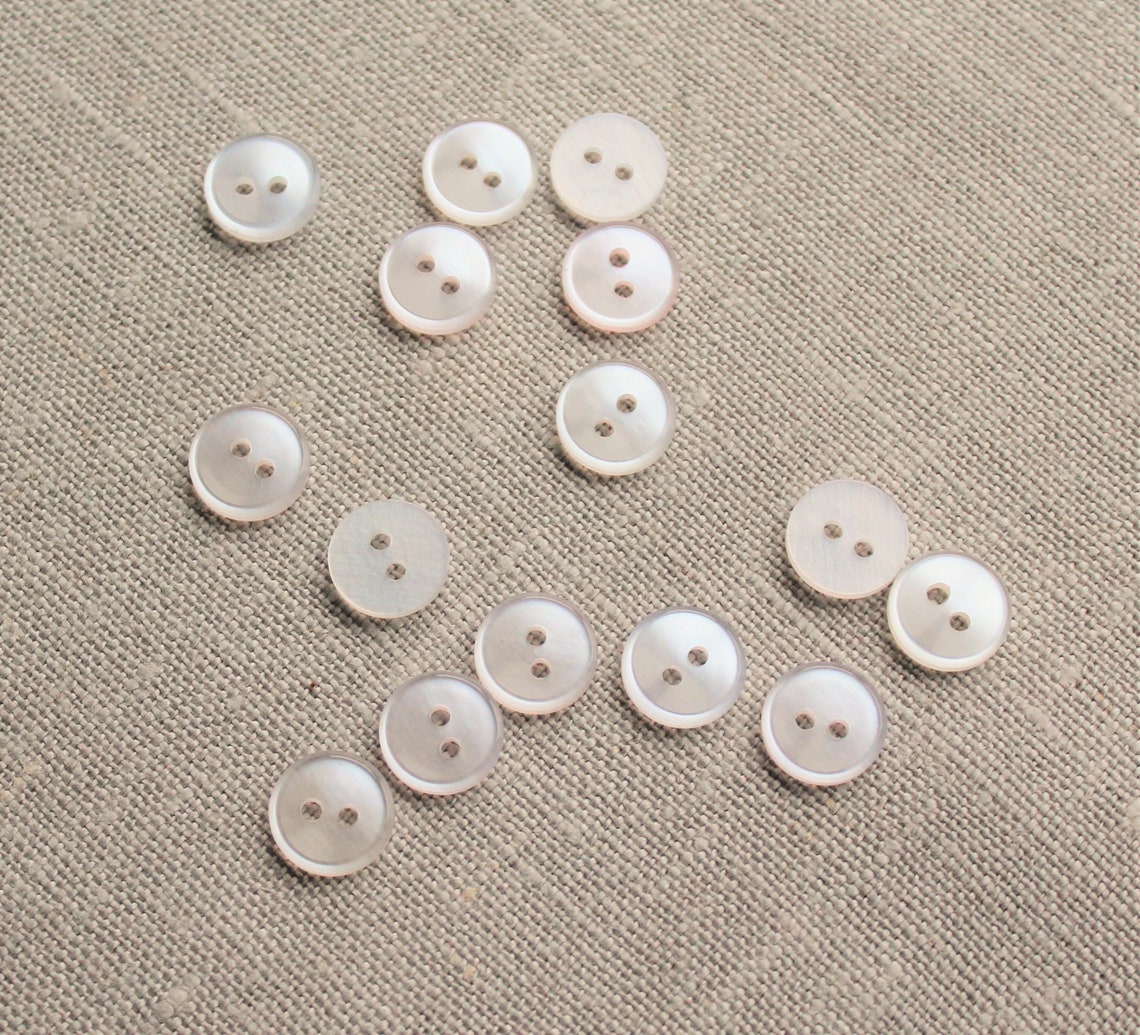 Vintage Small White Buttons From the 50's - Etsy