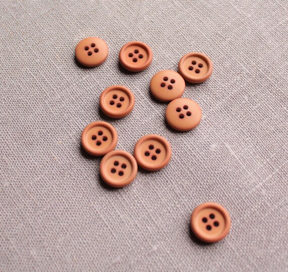 Vintage Beige Buttons from the 50's Closures & Fasteners Sewing & Fiber ...