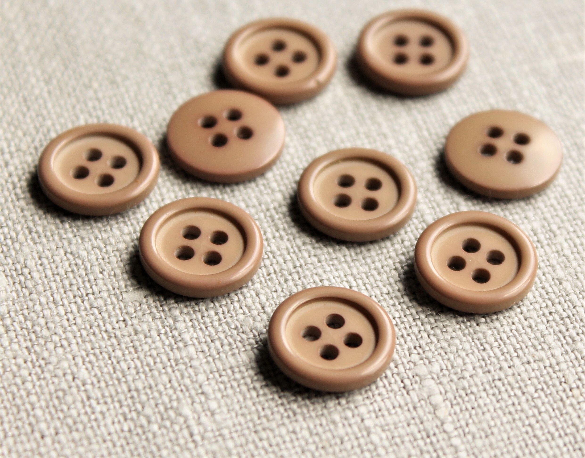 Vintage Beige Buttons From the 50's - Etsy UK