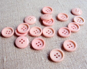 Pink Buttons - Etsy