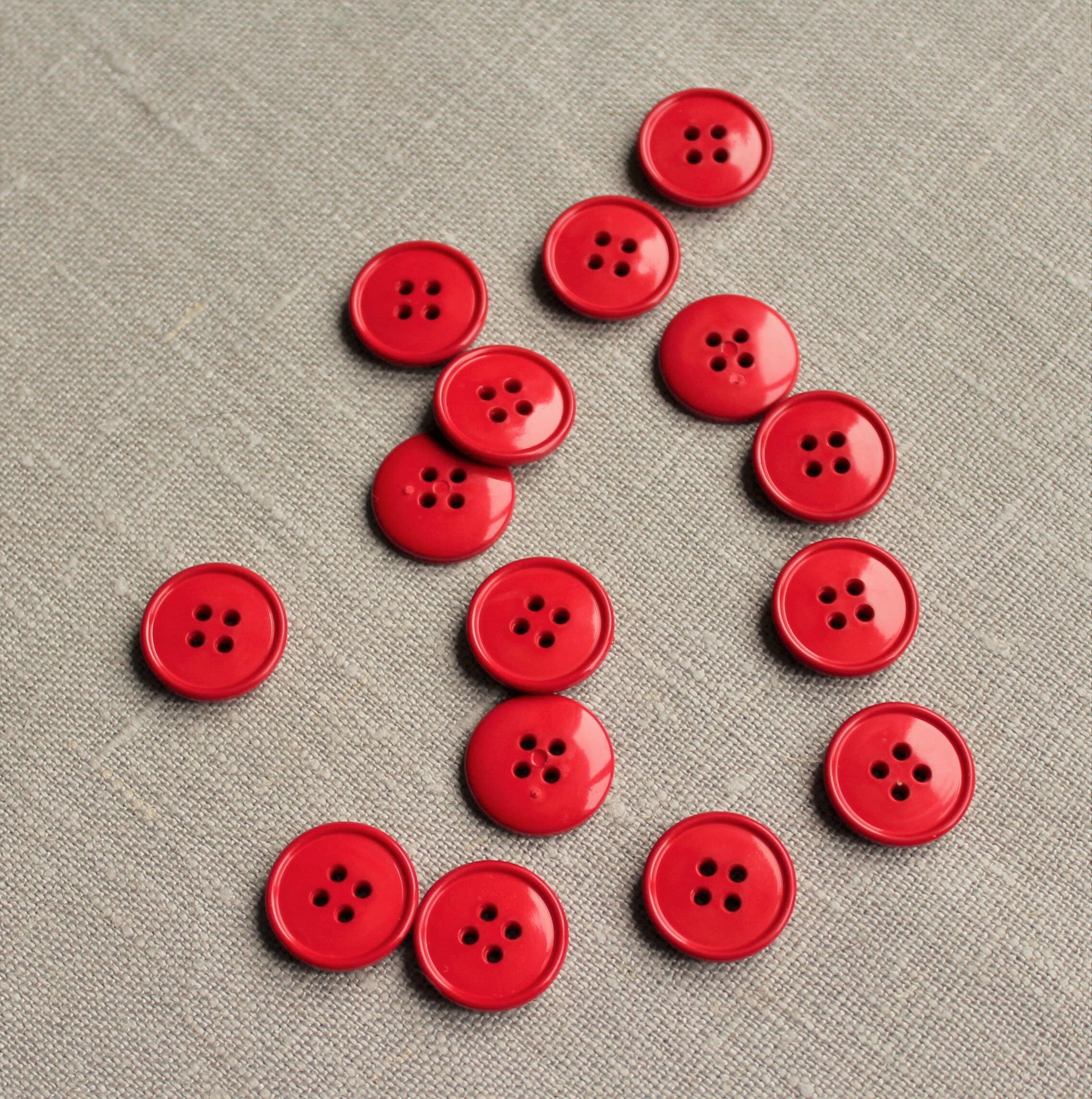 Vintage Red Buttons From the 50's - Etsy