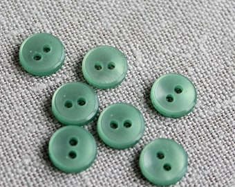 Vintage Lot of Olive Green Plastic Buttons Craft Supplies Green Buttons ...
