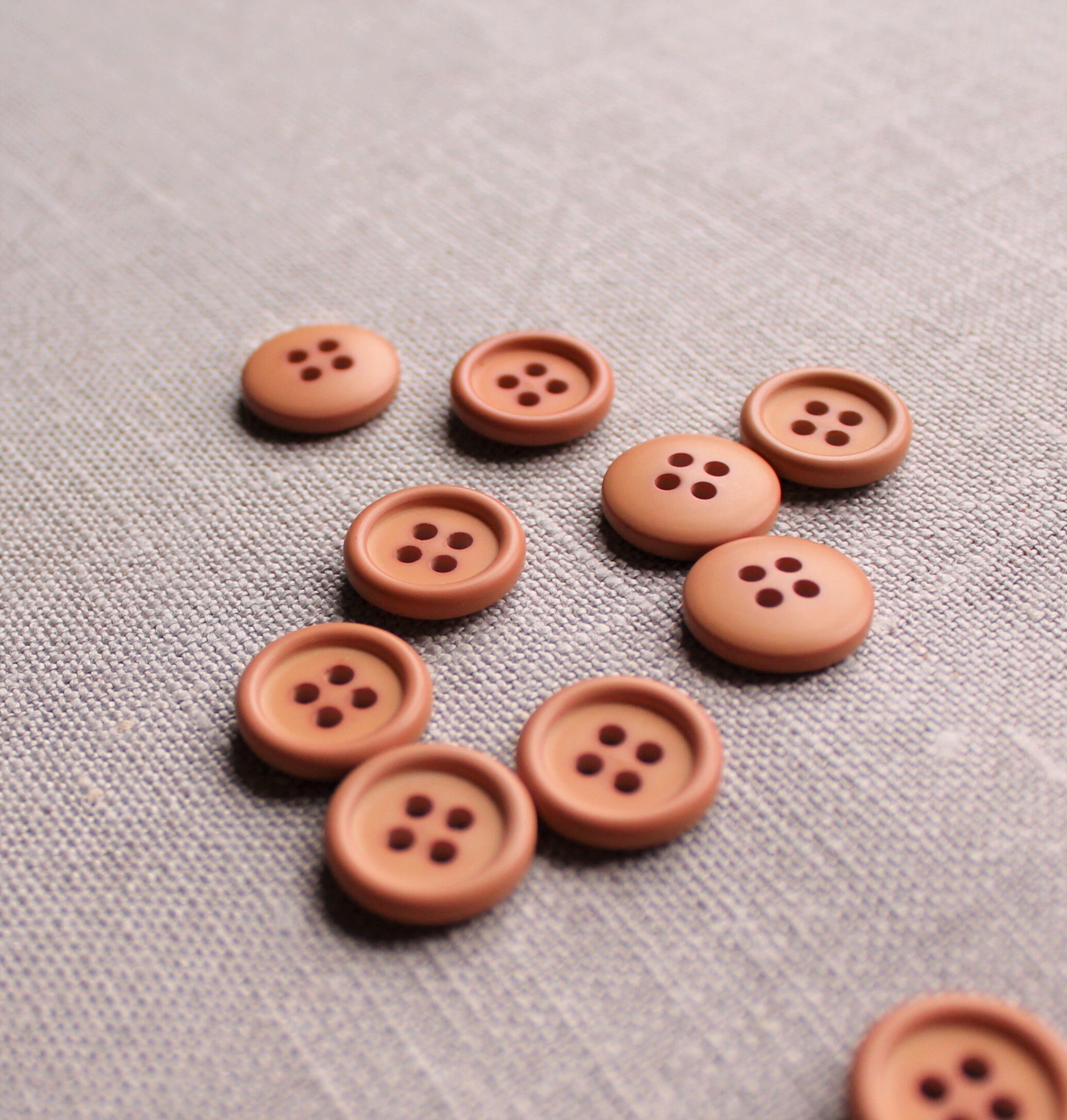 Vintage Beige Buttons from the 50's Closures & Fasteners Sewing & Fiber ...