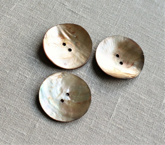 Vintage Beige Buttons from the 50's Closures & Fasteners Sewing & Fiber ...