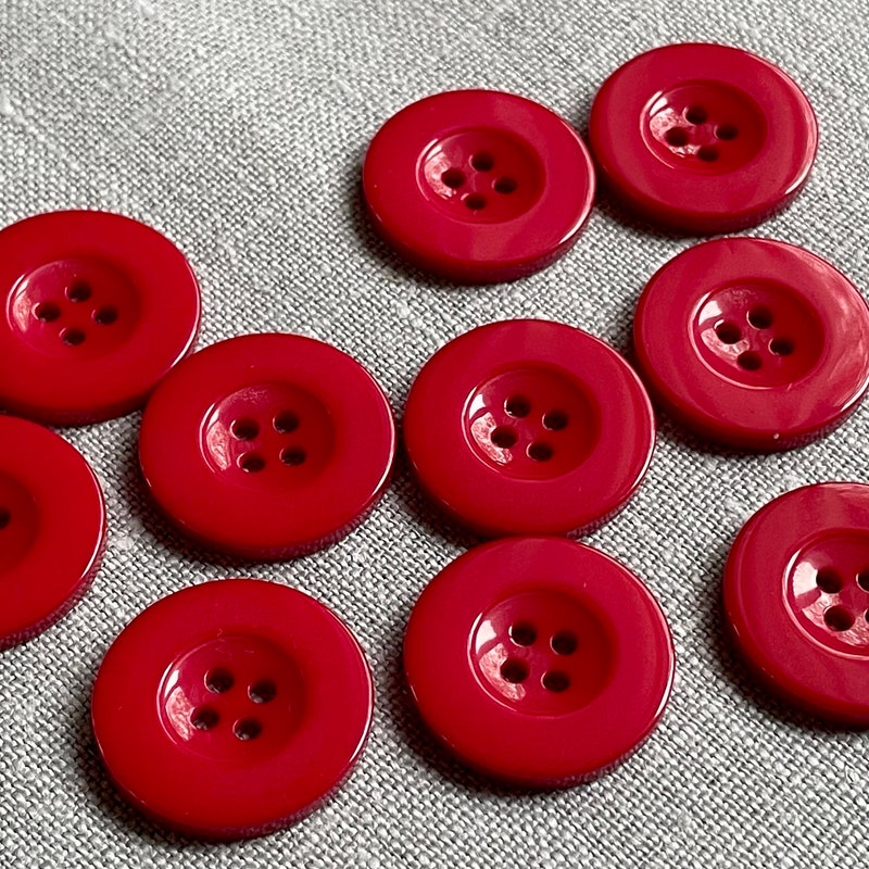 Red Vintage Buttons - Etsy