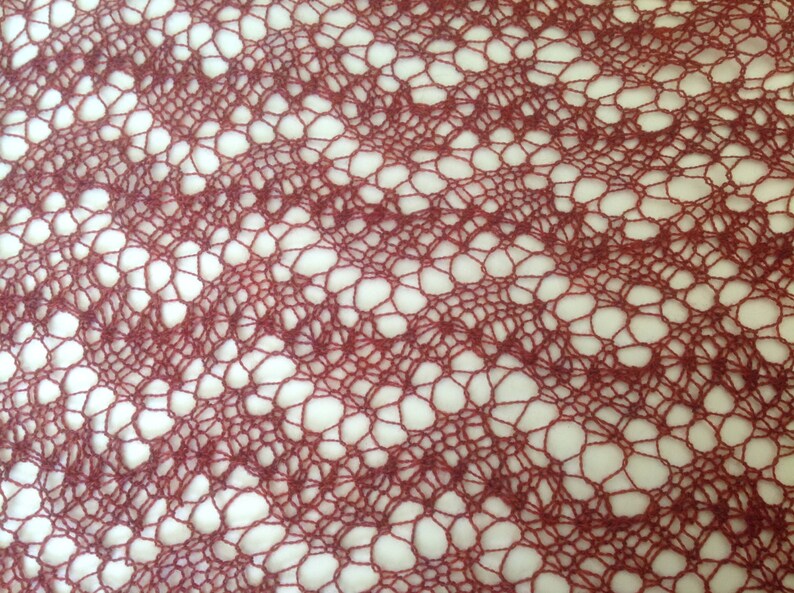 Hand Knitted Lace Shoulder Wrap/scarf - Etsy