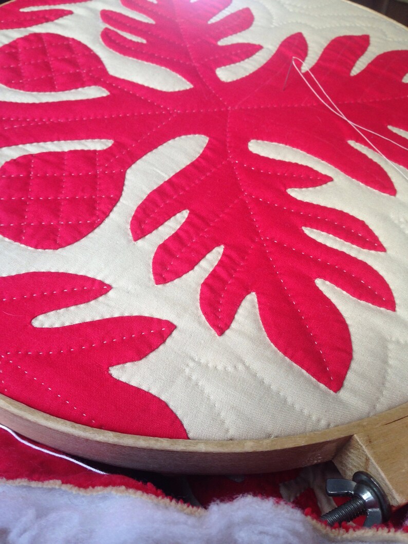 Hawaiian quilt pattern Ulu o moku o keawe 42 inch - Etsy 日本