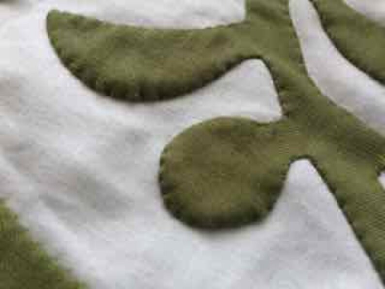 Hawaiian Quilt Pattern "koa Tree" 20 Inch X 20 Inch - Etsy