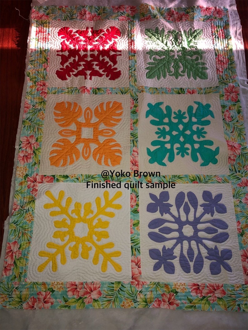 PDF! Pattern "pineapple" Hawaiian Quilt Pattern - Etsy