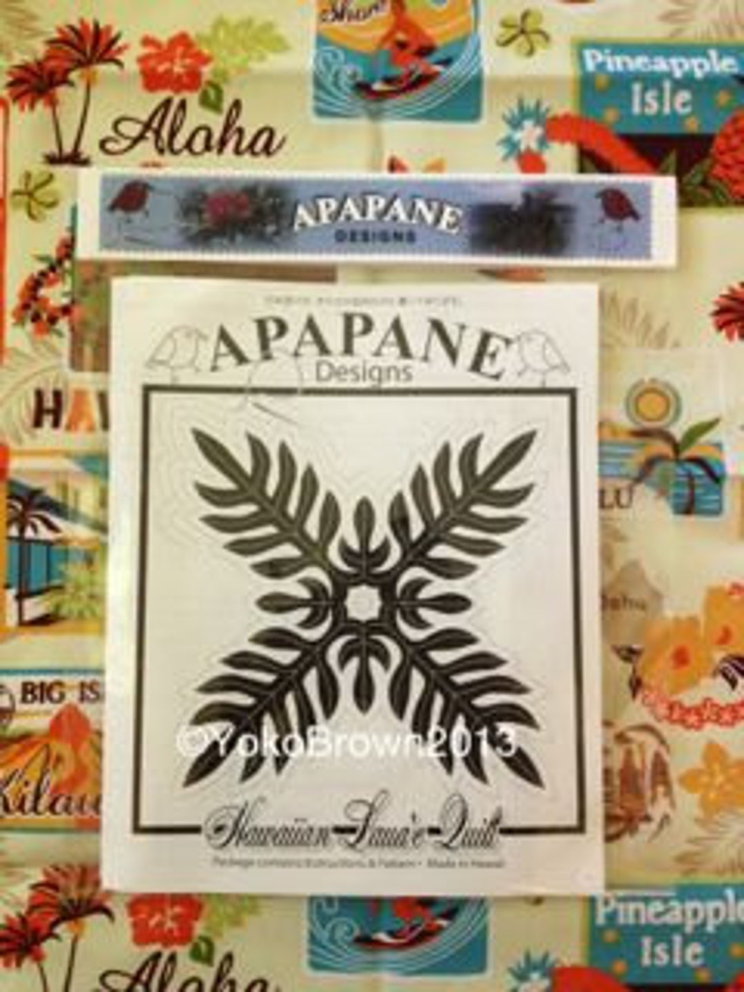 Hawaiian Quilt Pattern "lauae Fern " 20 Inch X 20 Inch - Etsy