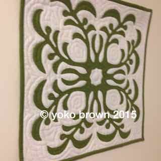 Hawaiian Quilt Pattern "koa Tree" 20 Inch X 20 Inch - Etsy