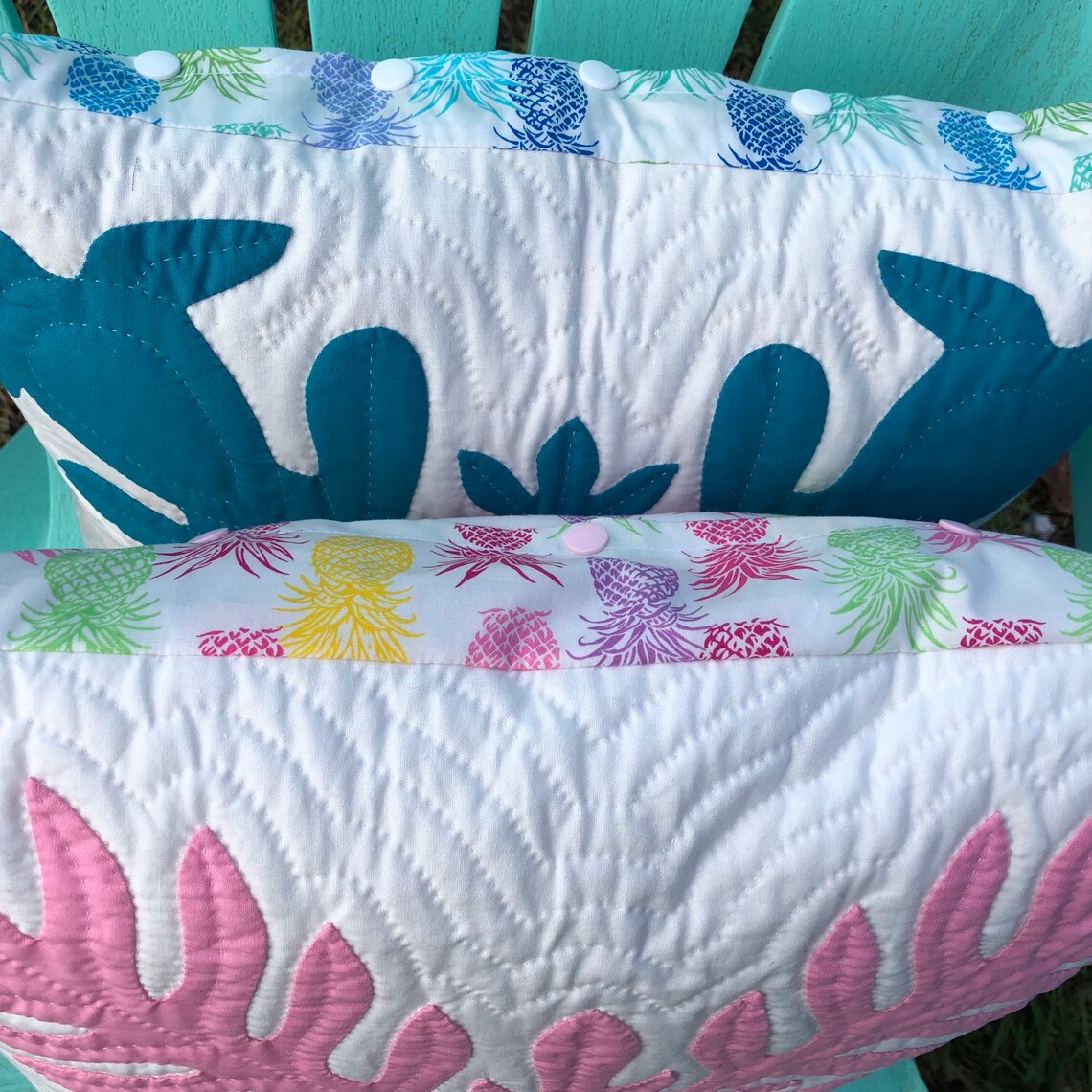 Hawaiian Quilt Pattern honu & Beach Naupaka 20 Inch X 20 Inch - Etsy